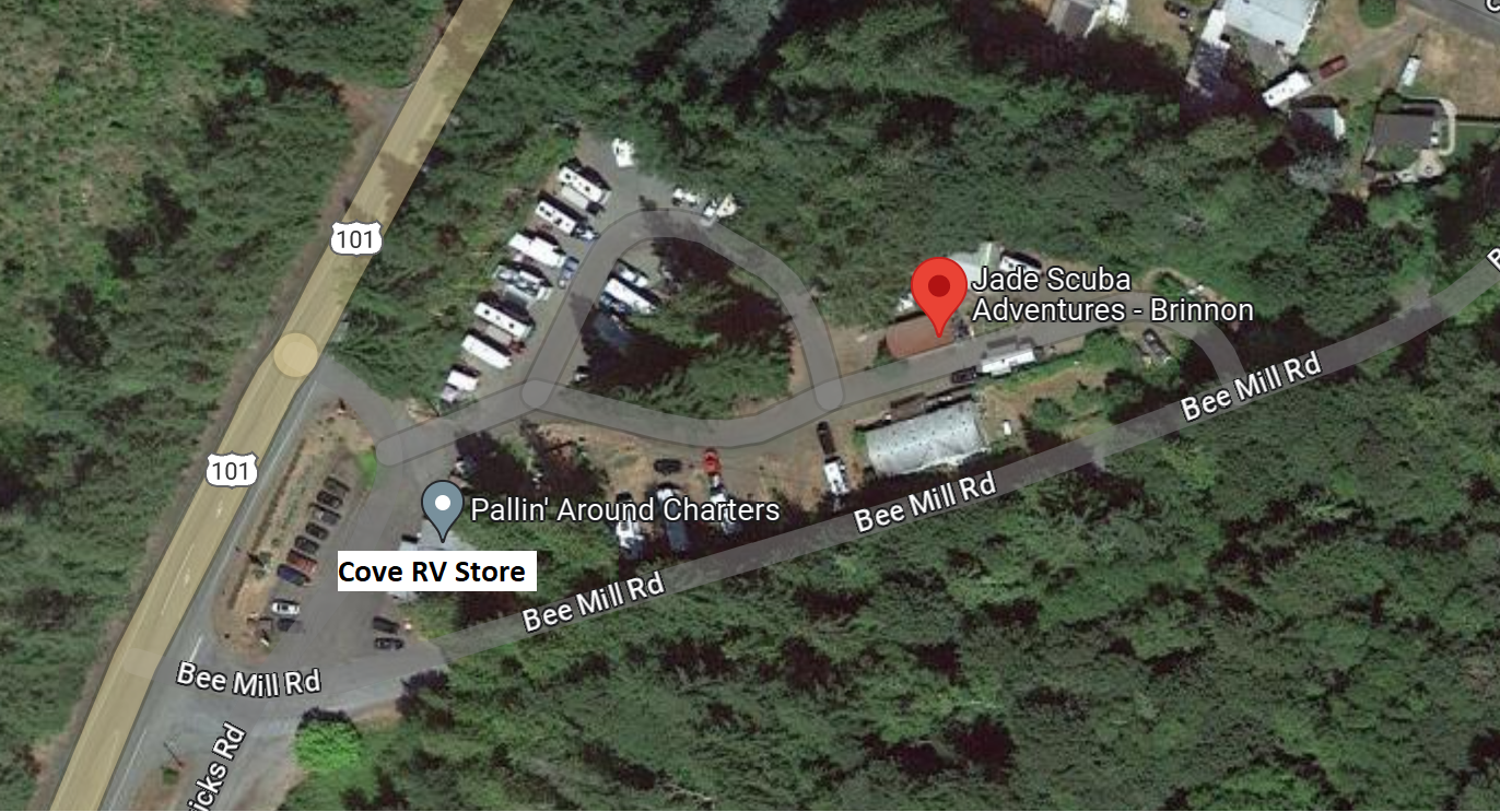 New Location in Brinnon, WA – Jade Scuba Adventures